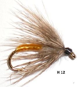 orange partridge (mouche noyee)